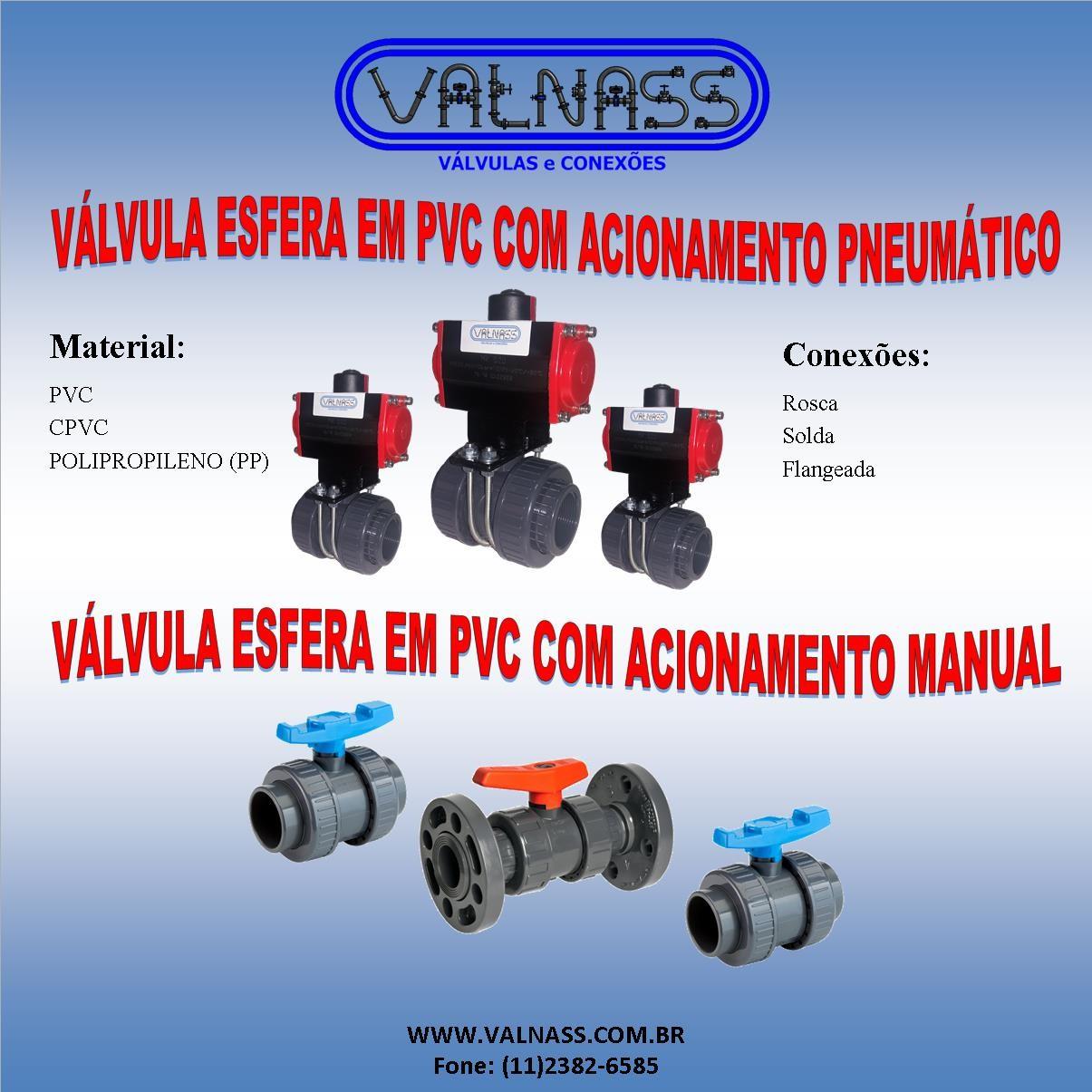 VÁLVULA DE PVC - Solucões Industriais